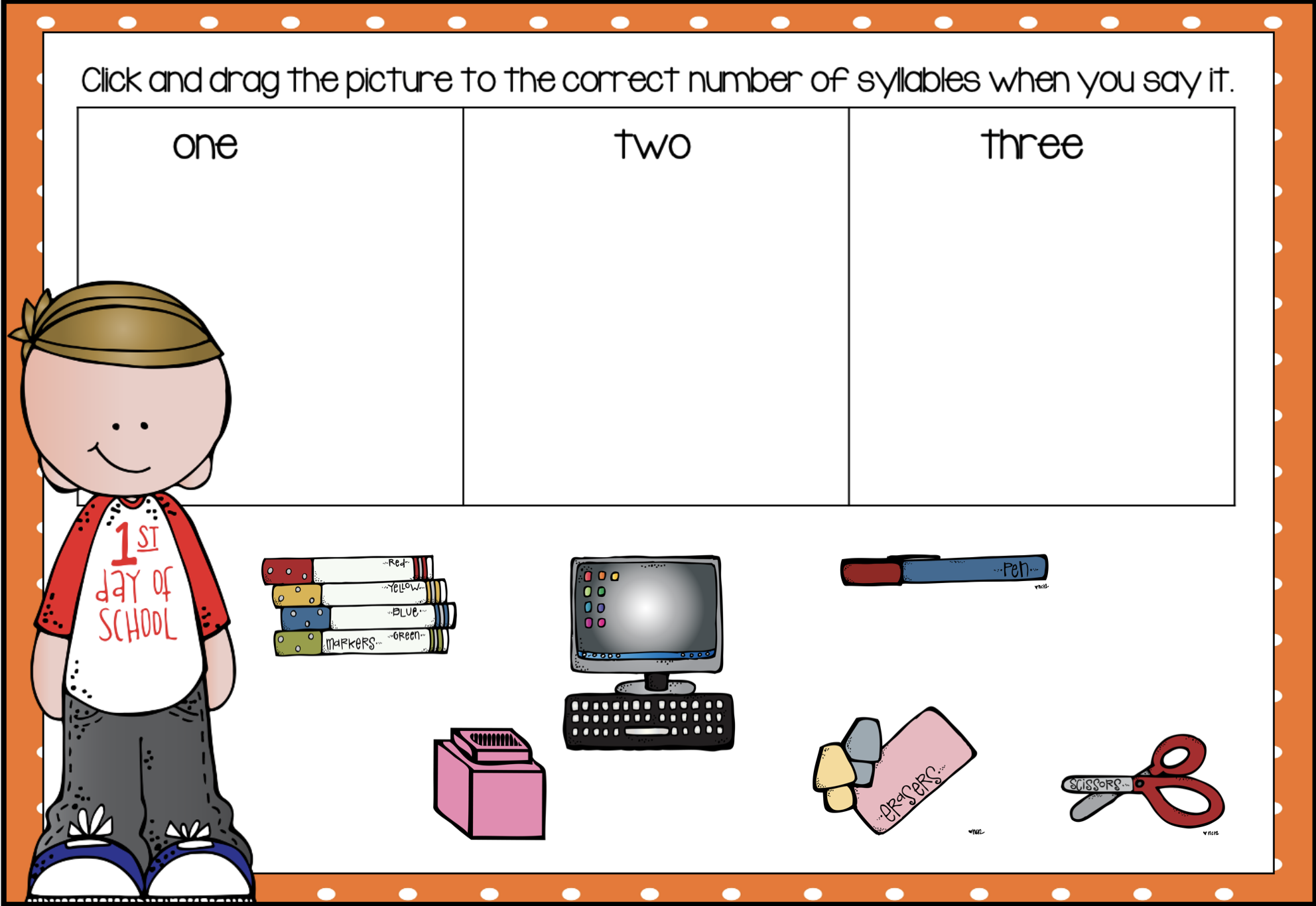 Math and Literacy Games and Activities – First Grade Hip Hip Hooray!