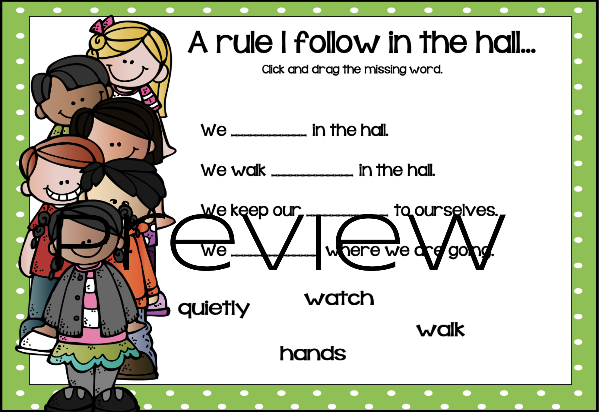 Rules and Safety – First Grade Hip Hip Hooray!