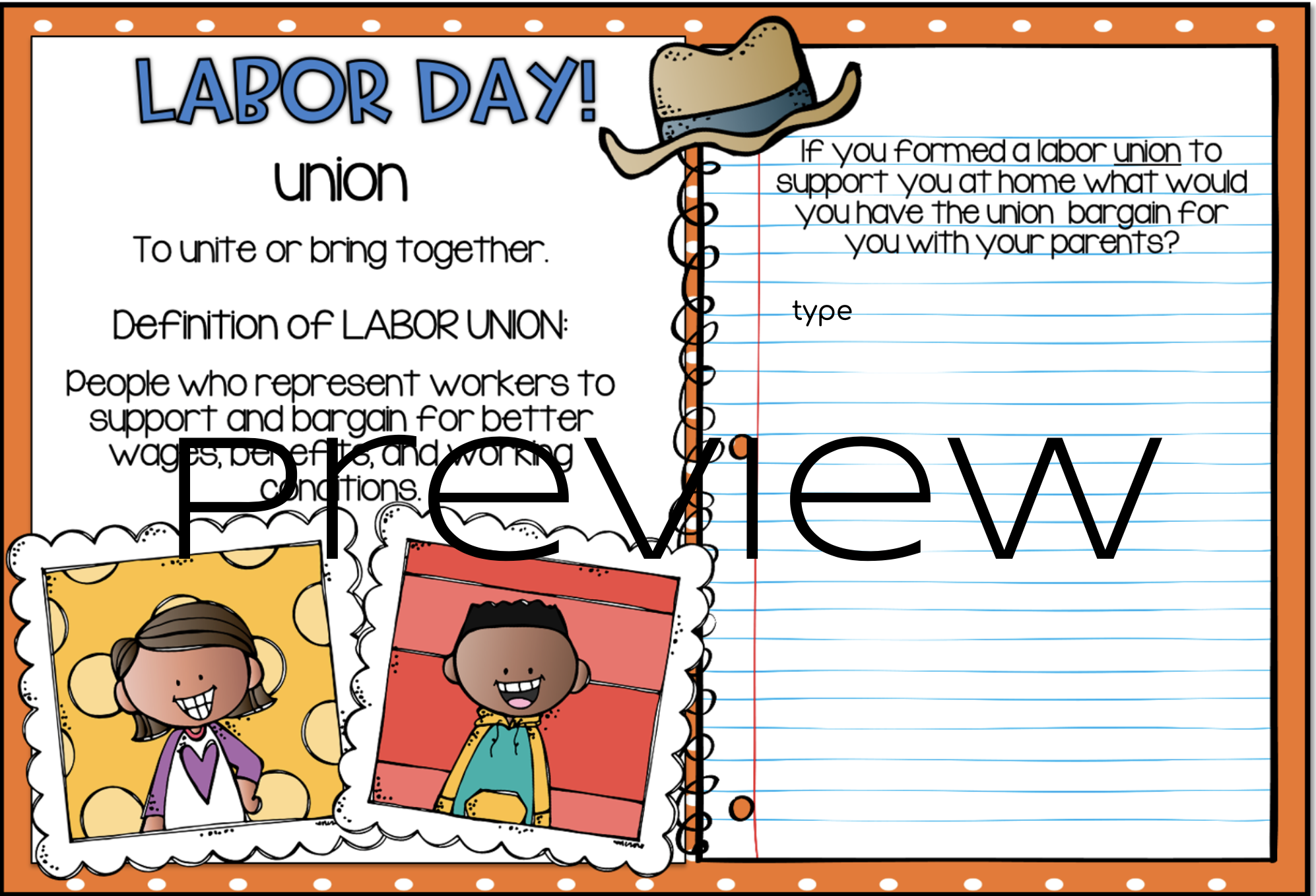 Labor Day Activities for the Primary Child