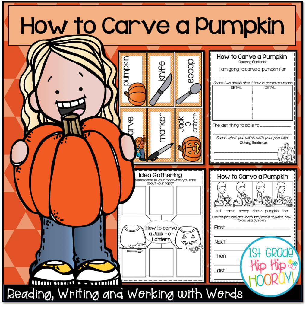 How to Carve a Pumpkin – First Grade Hip Hip Hooray!