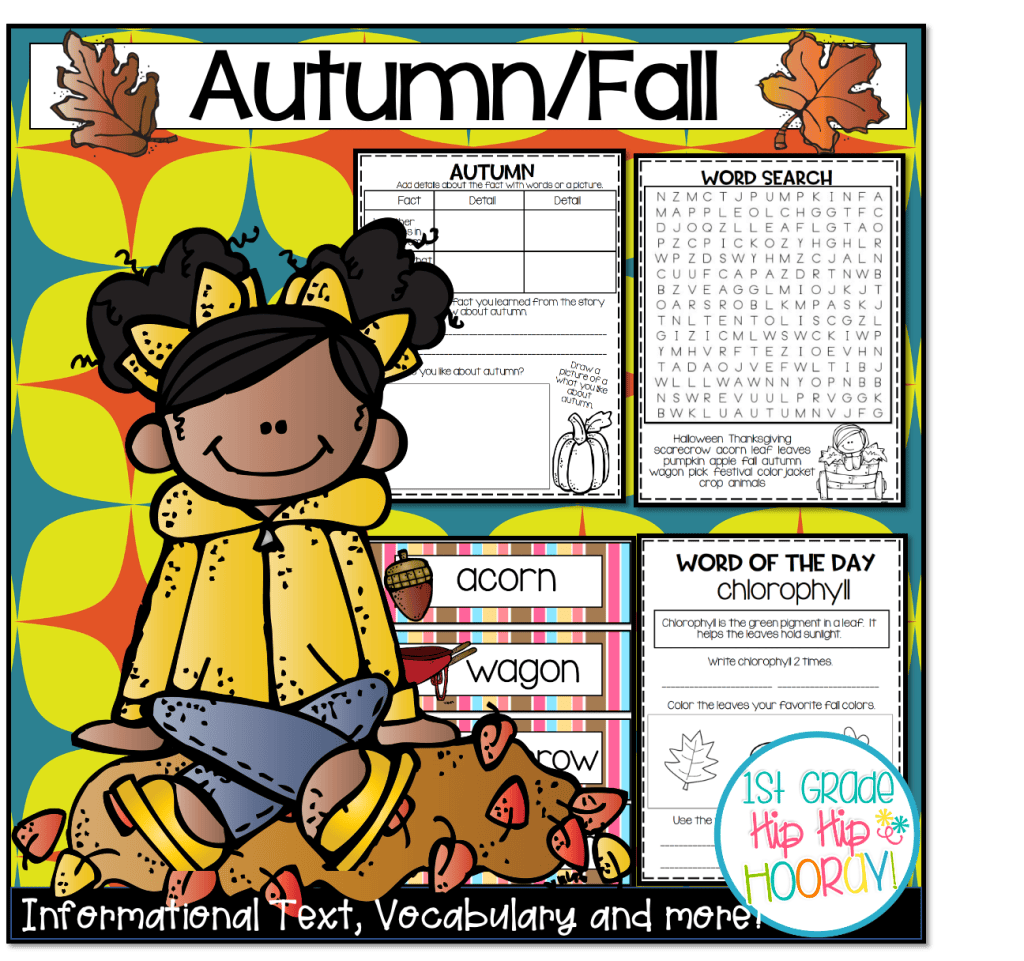 Fall into Autumn… September 22nd – First Grade Hip Hip Hooray!