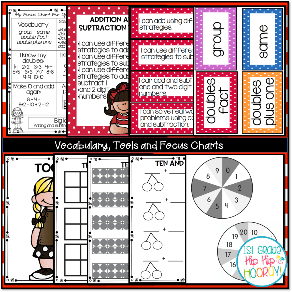 Addition and Subtraction to 20 – First Grade Hip Hip Hooray!