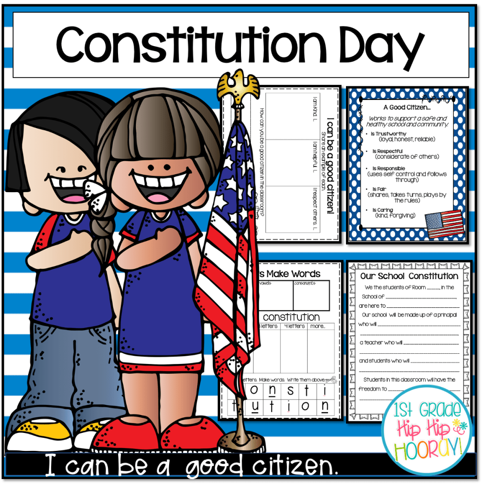 Constitution Day September 17th – First Grade Hip Hip Hooray!