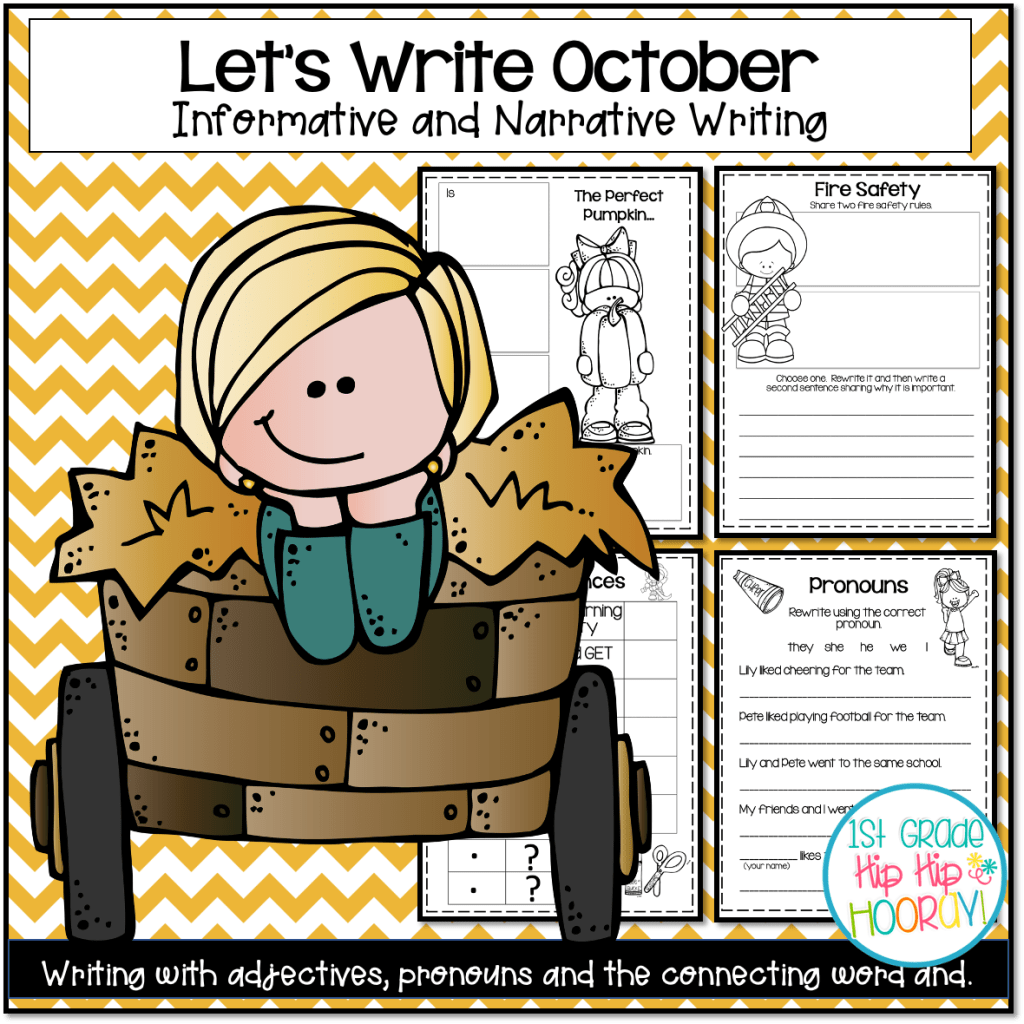 Let’s Write … October – First Grade Hip Hip Hooray!