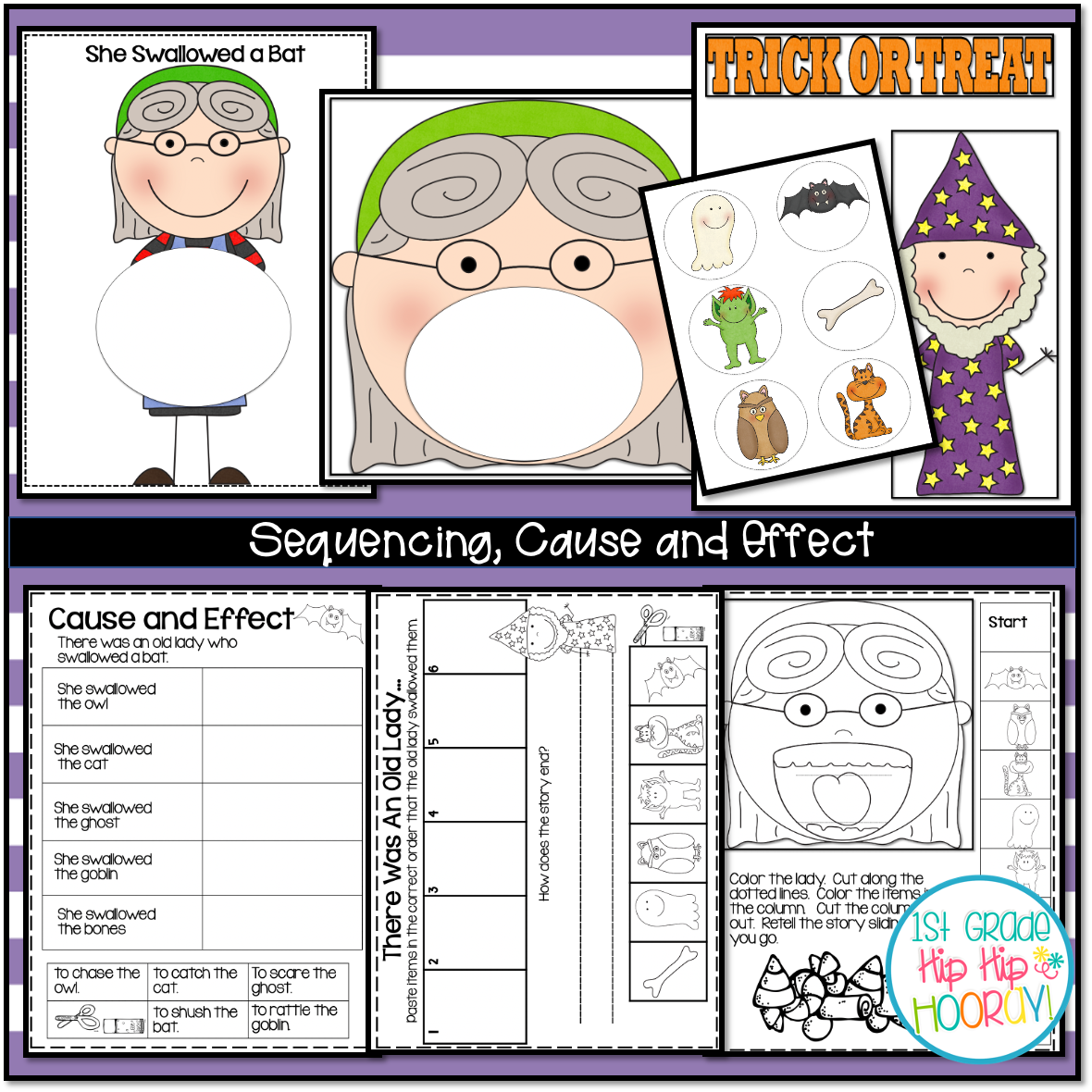 Old Lady Who Swallowed a Bat – First Grade Hip Hip Hooray!