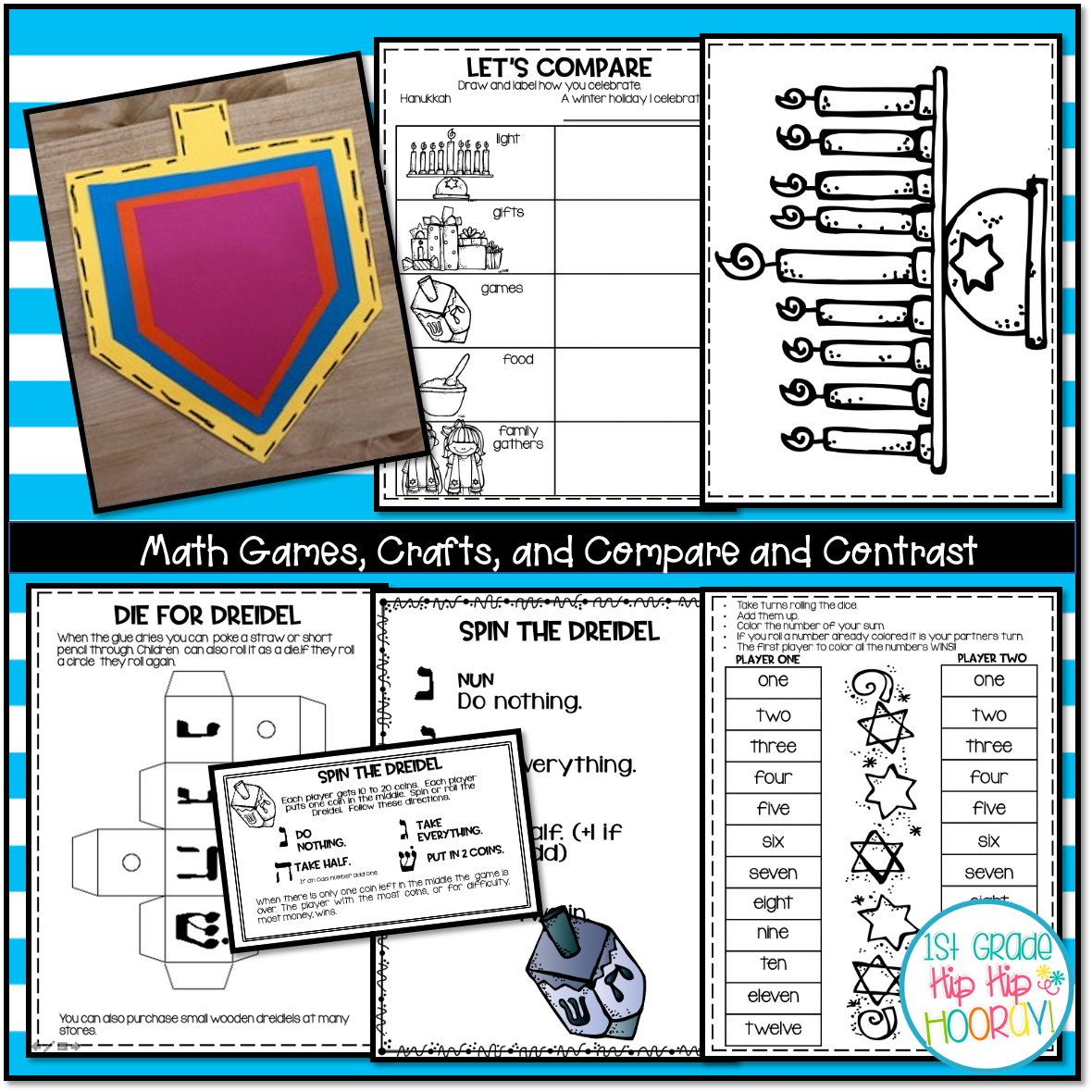 Hanukkah – First Grade Hip Hip Hooray!