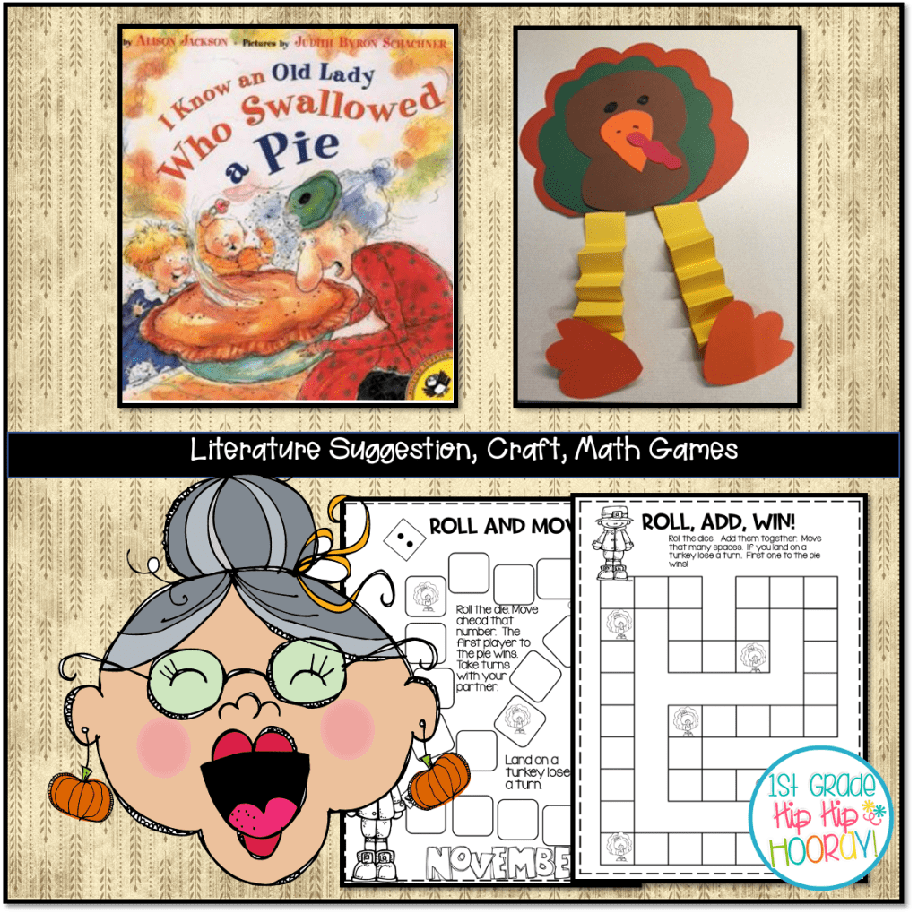 Old Lady Who Swallowed a Pie – First Grade Hip Hip Hooray!