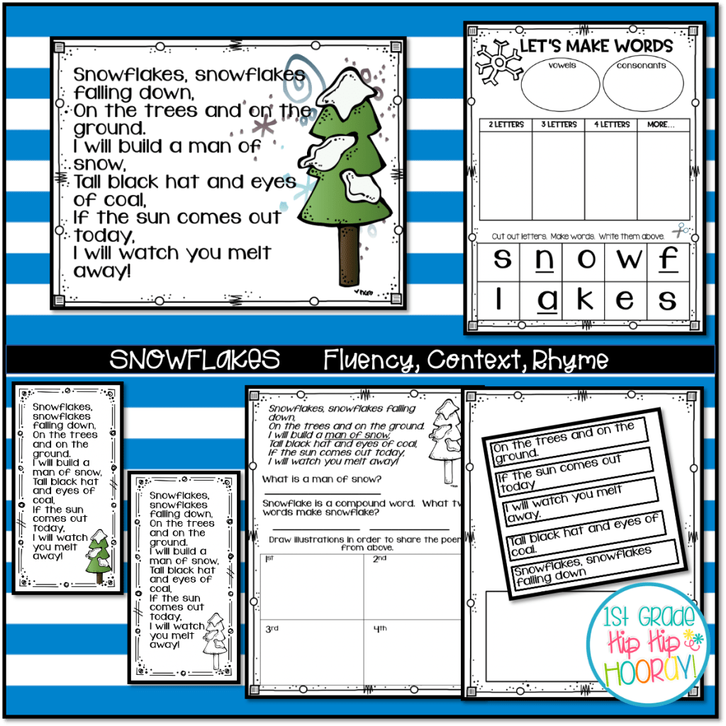 December Poetry – First Grade Hip Hip Hooray!