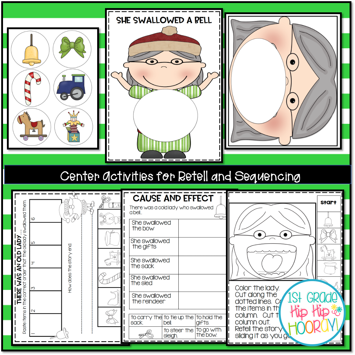 Old Lady Who Swallowed a Bell – First Grade Hip Hip Hooray!