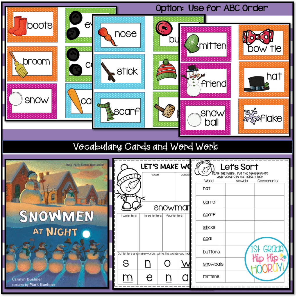 Snowmen at Night – First Grade Hip Hip Hooray!