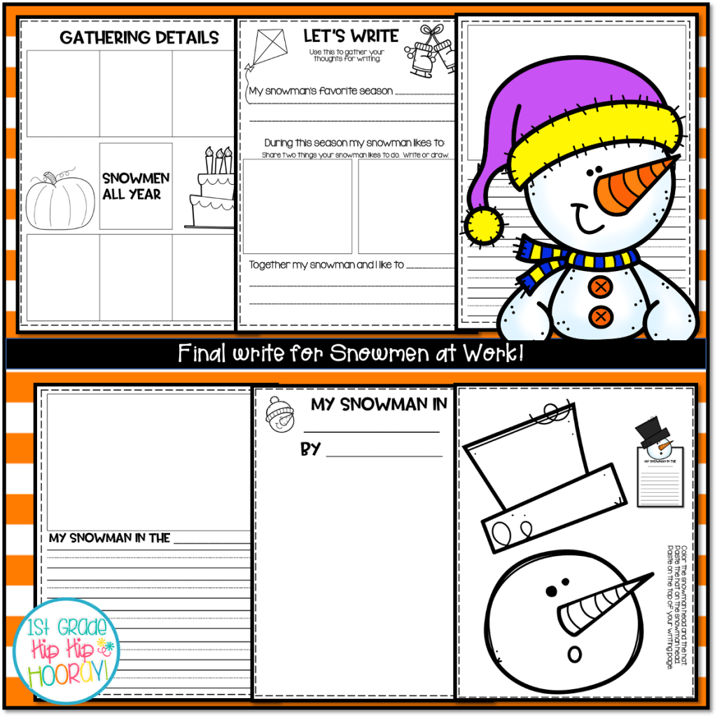 Snowmen all Year – First Grade Hip Hip Hooray!