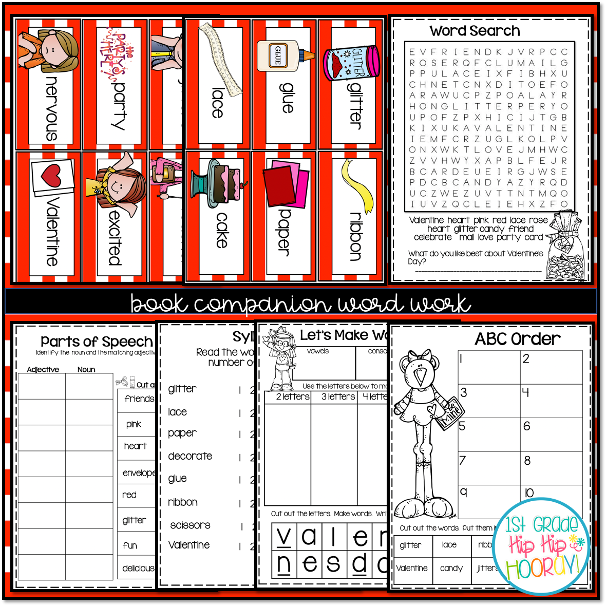 Valentine's Day Jitters Book Companion