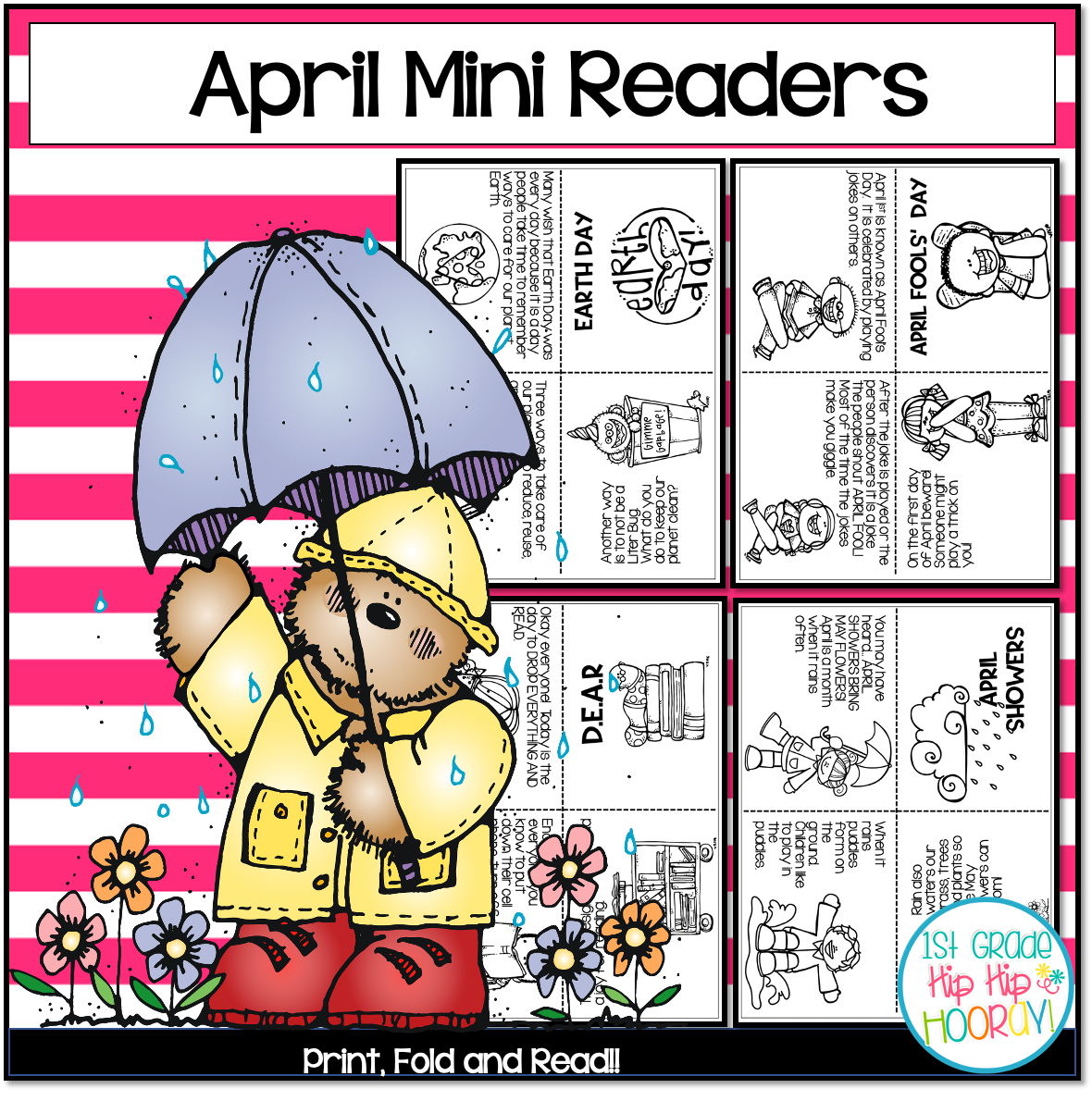 April Word Searches and Mini Readers