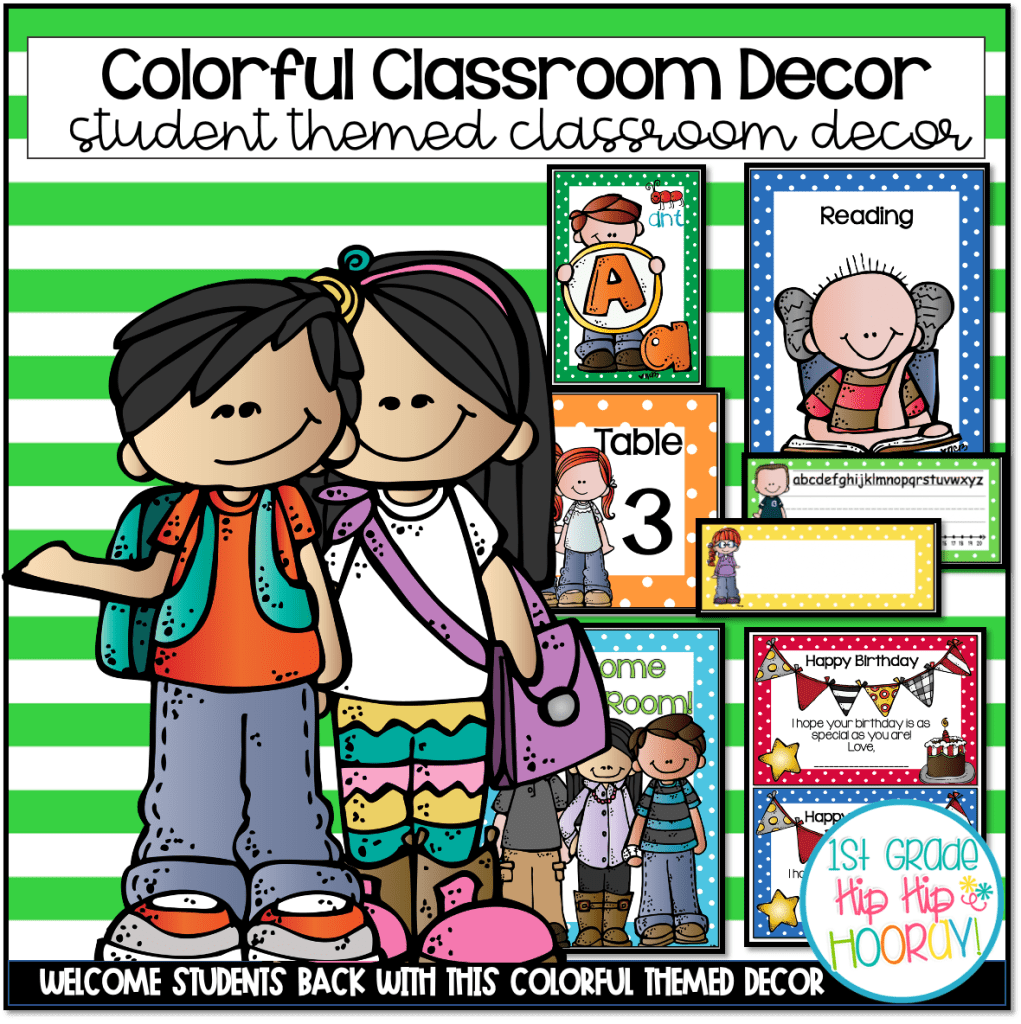 Colorful Classroom Decor