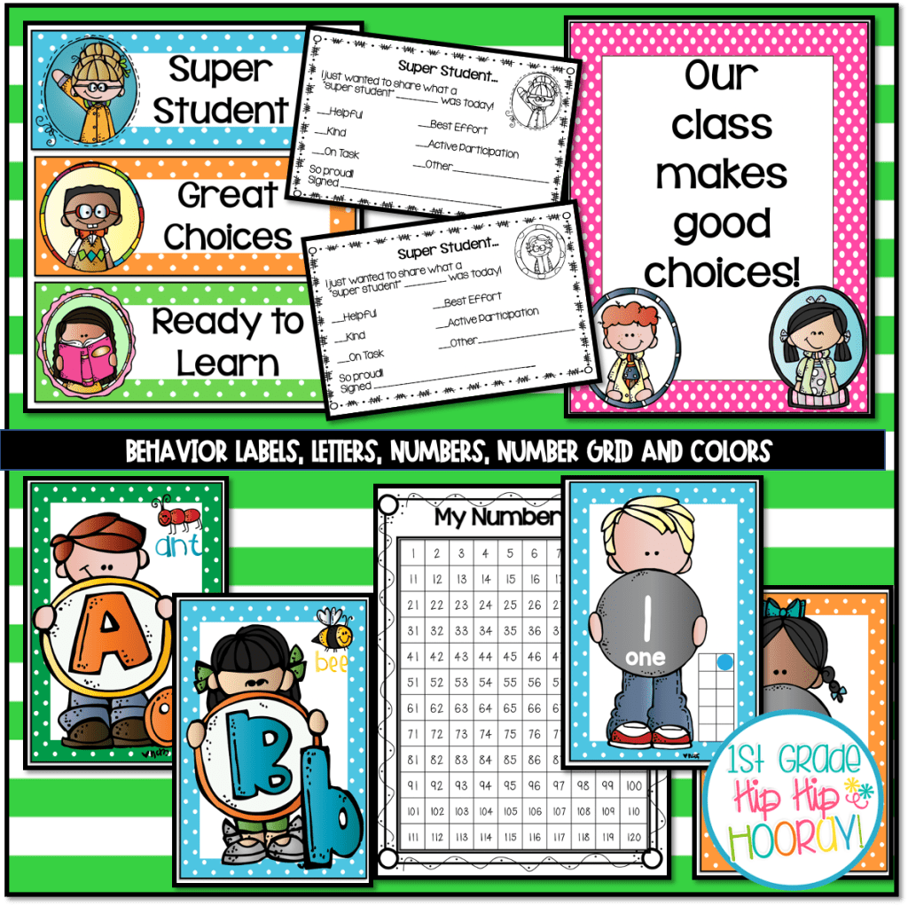 Colorful Classroom Decor