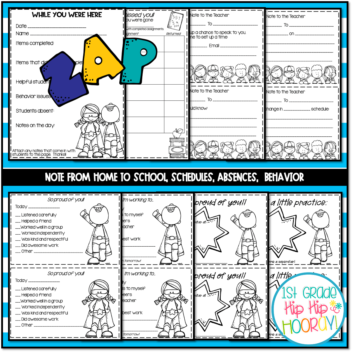 Editable Forms for Home and School Communication