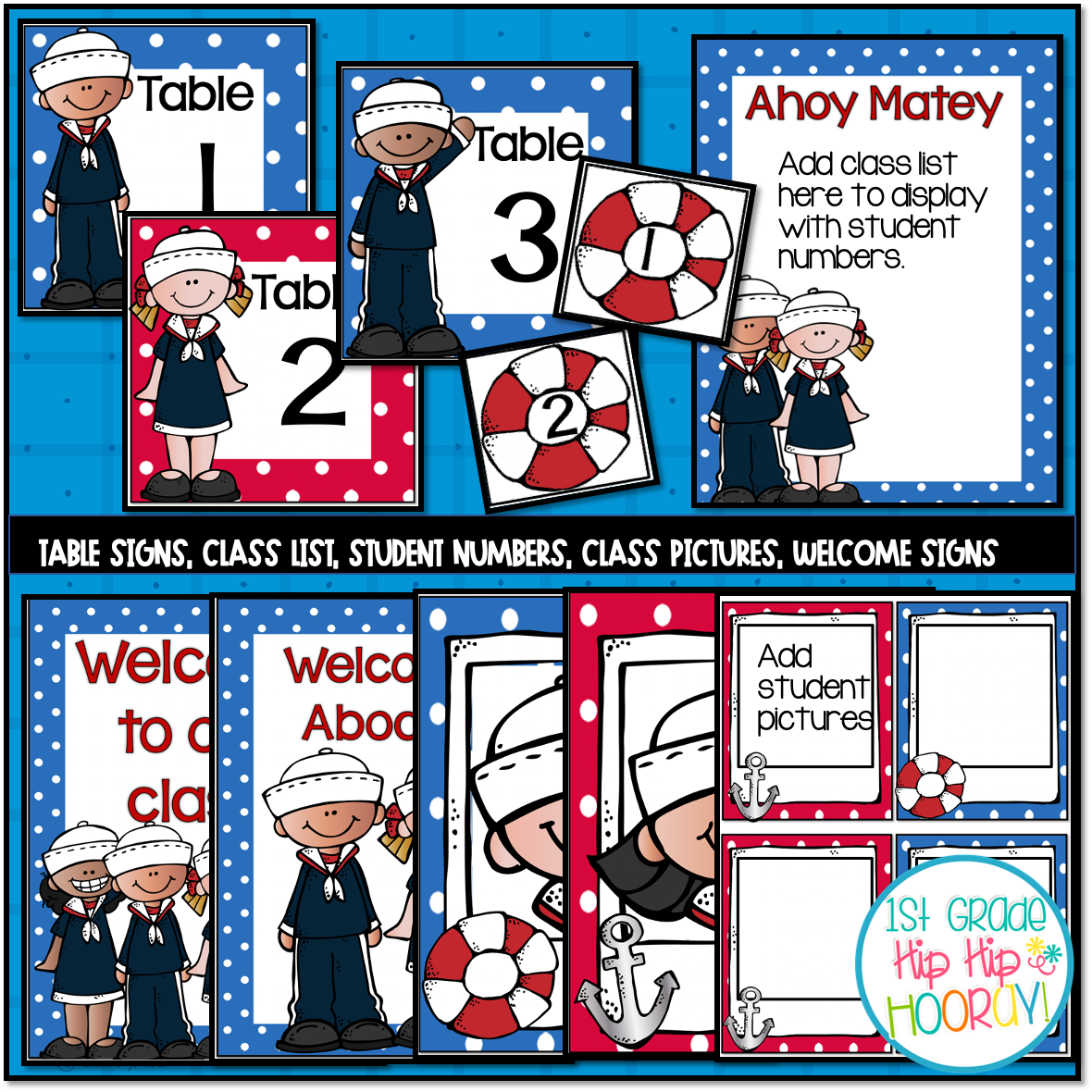 Welcome Aboard Classroom Decor for Back to School