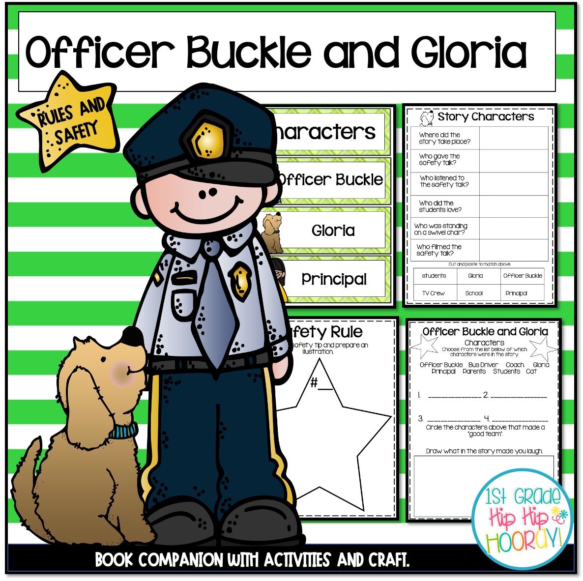 Rules and Safety Bundle for Back to School Reading Activities
