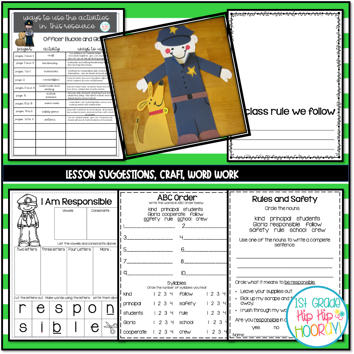 Book Companion for Officer Buckle and Gloria Rules and Safety
