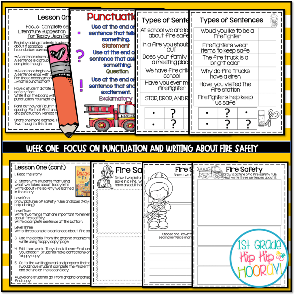 Writing Lessons and Activities for October