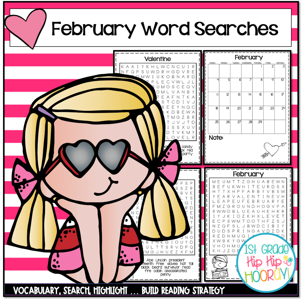 Teaching Reading Strategies with a February Theme