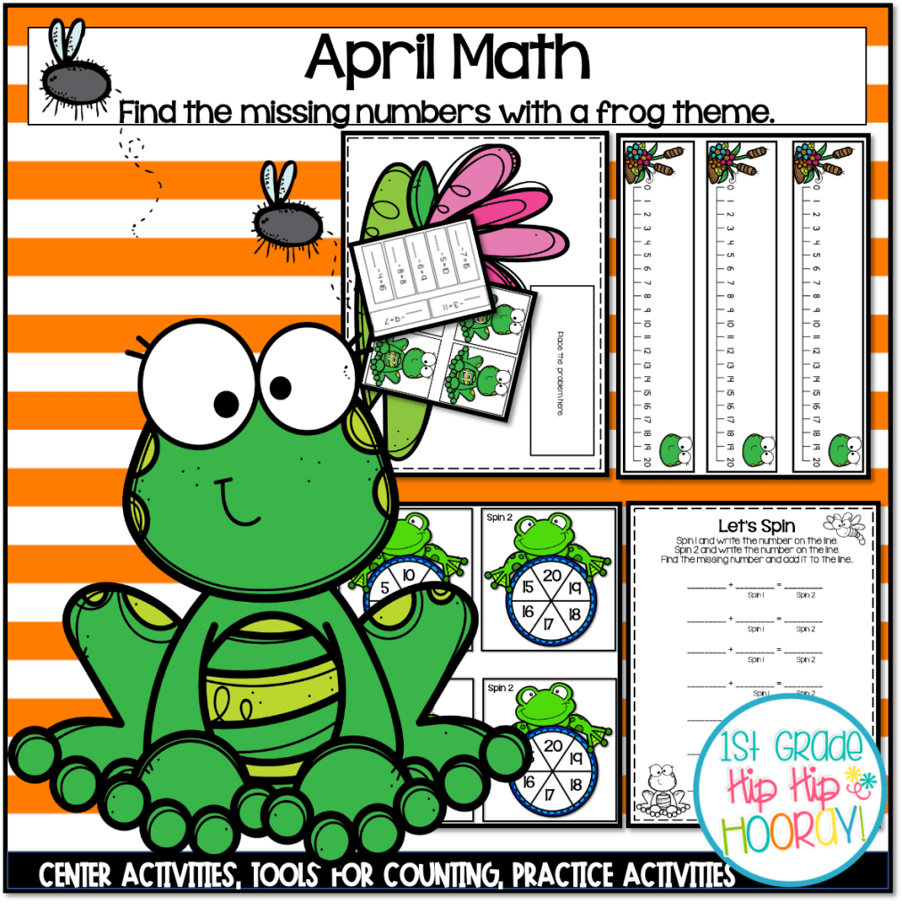 April Math with Find the Missing Number