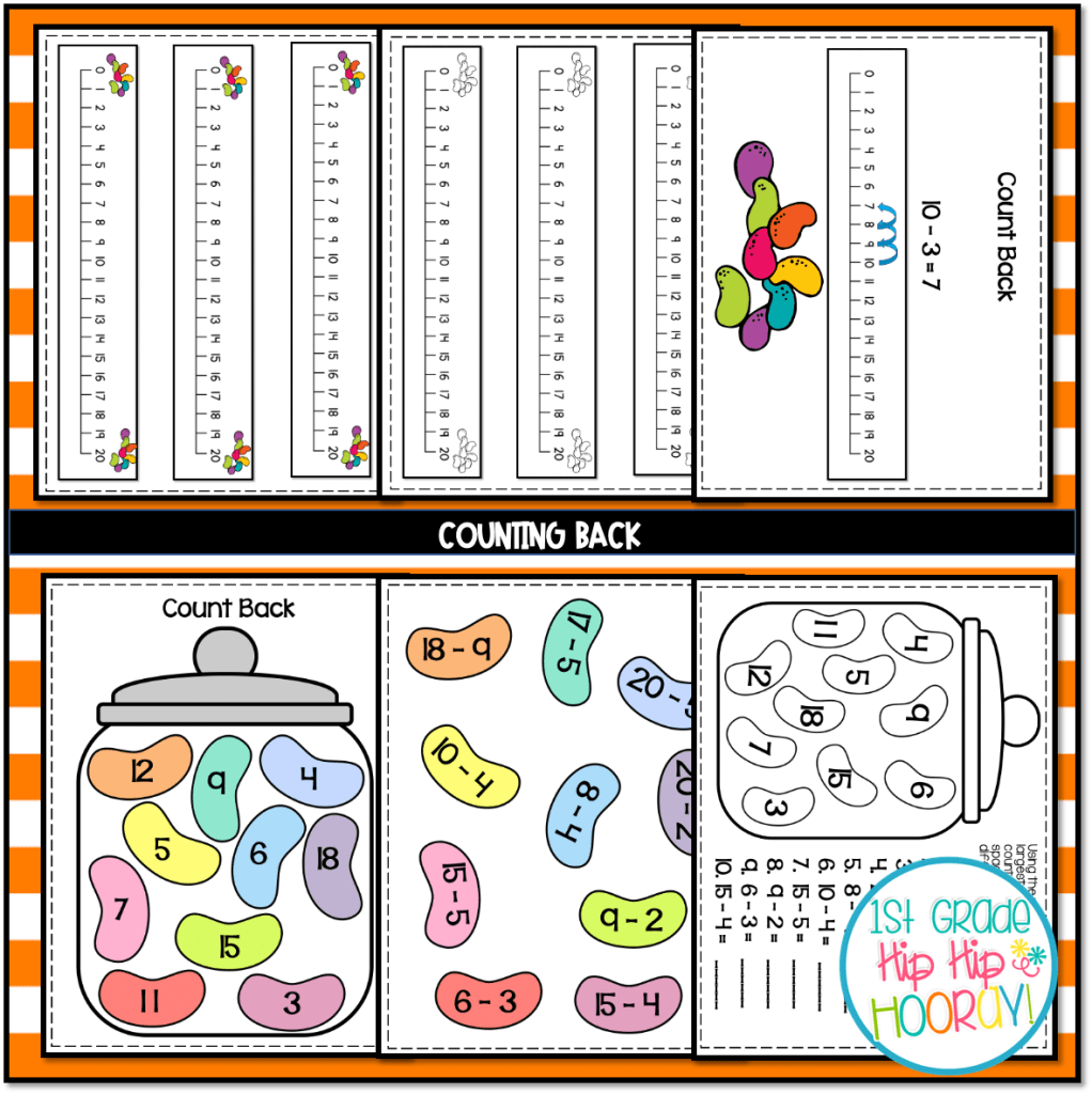 March Math Activities for Teaching Subtraction Strategies to 20