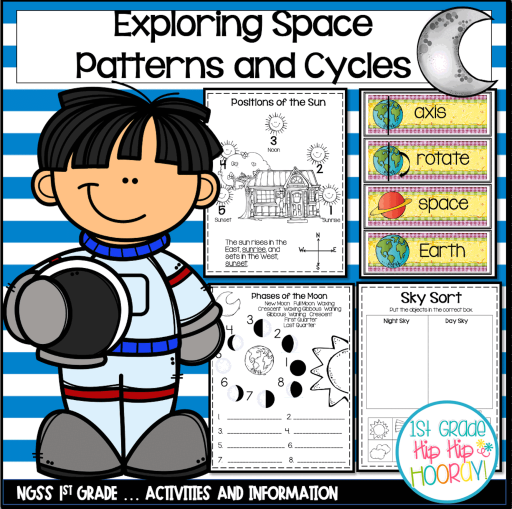 NGSS 1st Grade Space, Animals, Plants, Sound and Light Waves