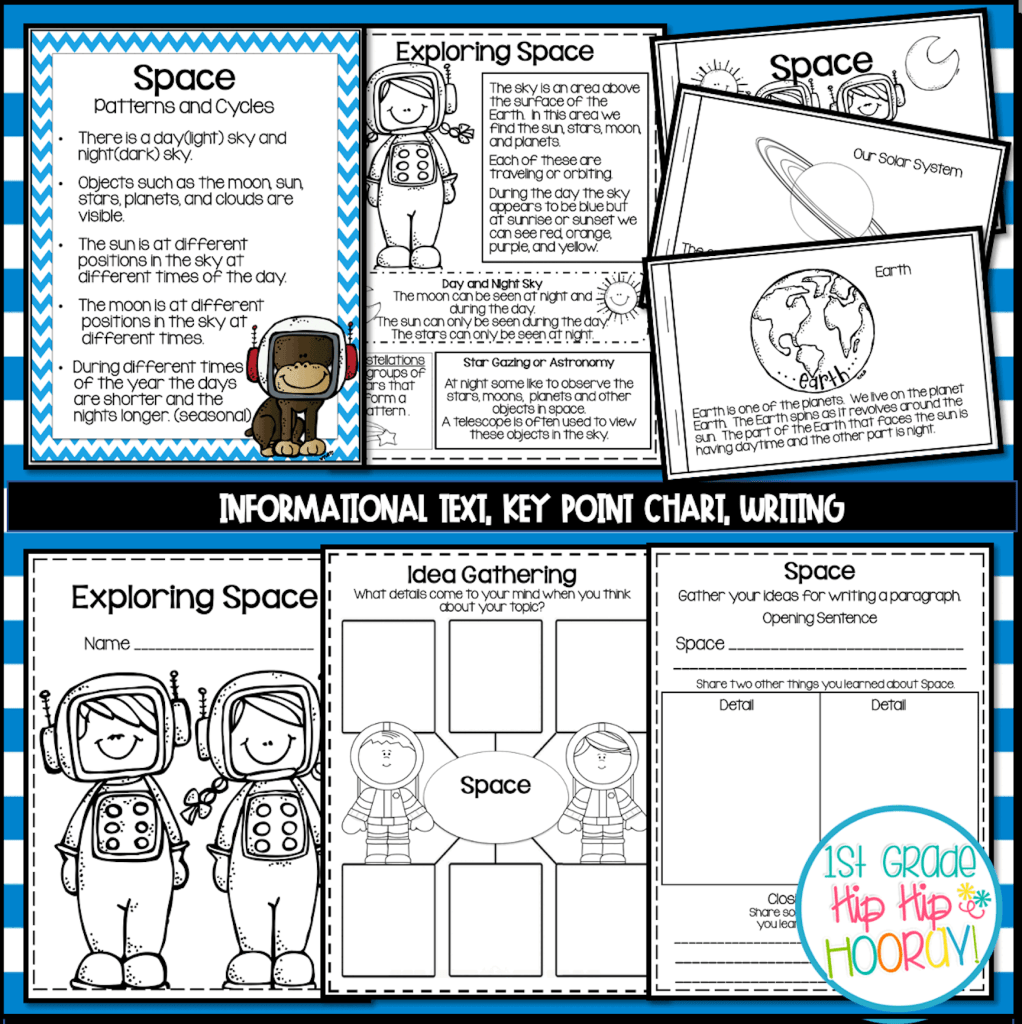 NGSS 1st Grade Space, Animals, Plants, Sound and Light Waves