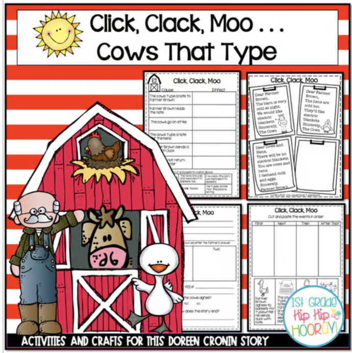 Doreen Cronin Book Companion Bundle for Down on the Farm
