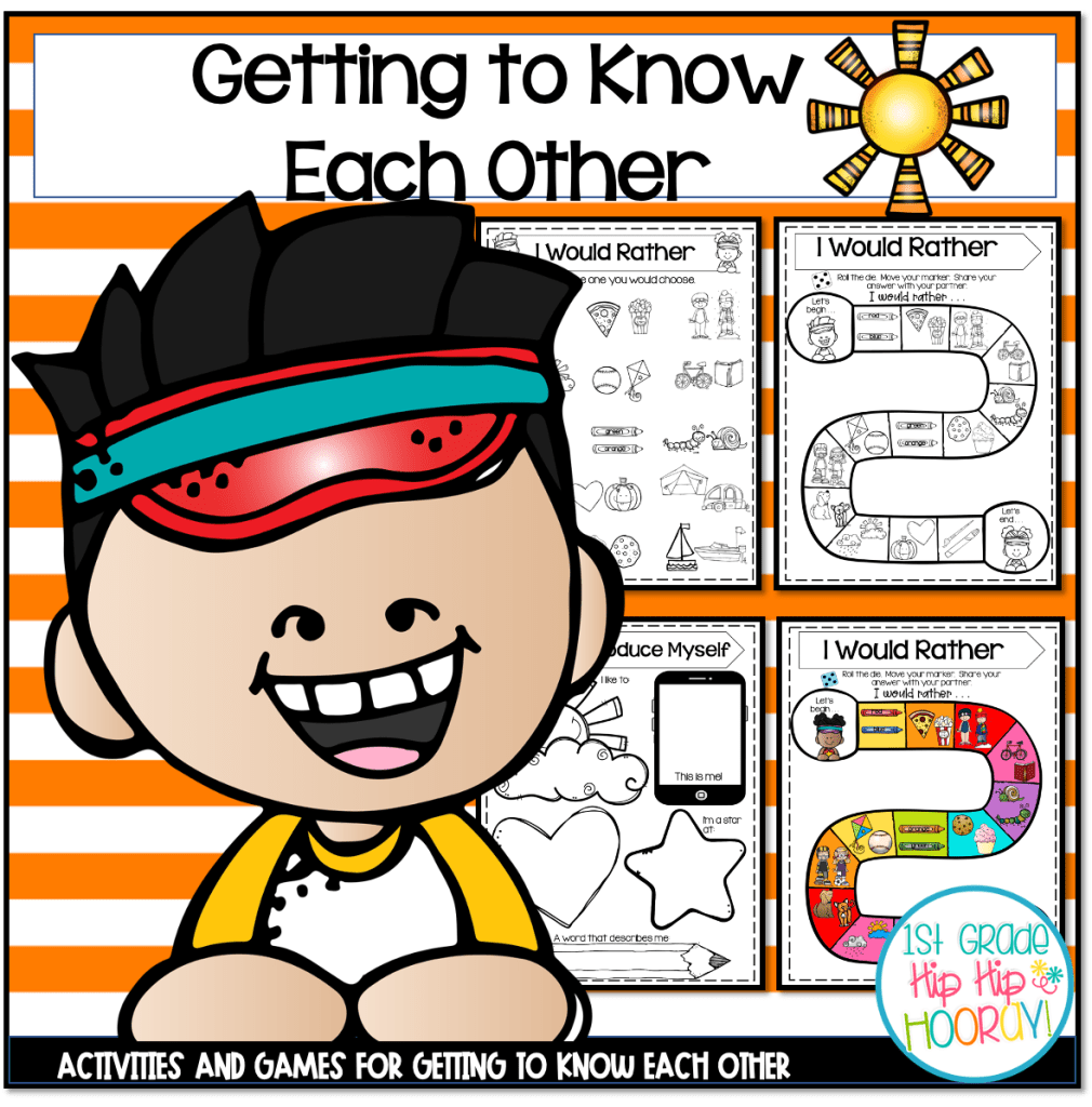 Back to School Getting to Know Me Bundle with Inventories, Games and ...