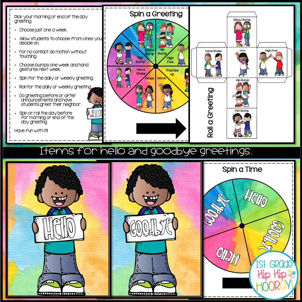 Classroom Greetings for Hello or Goodbye