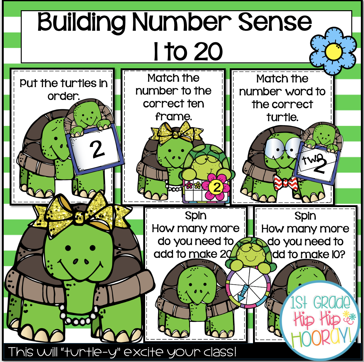Building Number Sense with a Turtle Theme for August and September